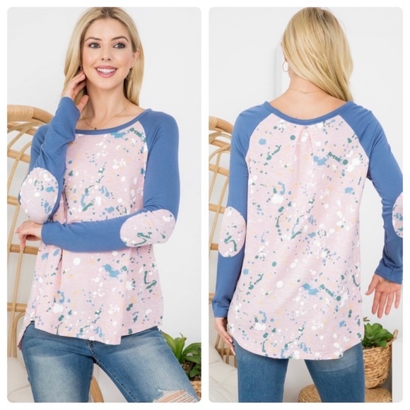 Tops | New Gorgeous Paint Splatter Top | Poshmark